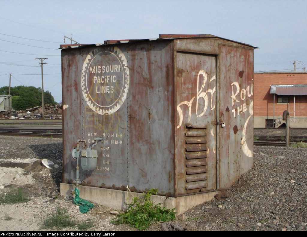 MP boxcar converted into a shack